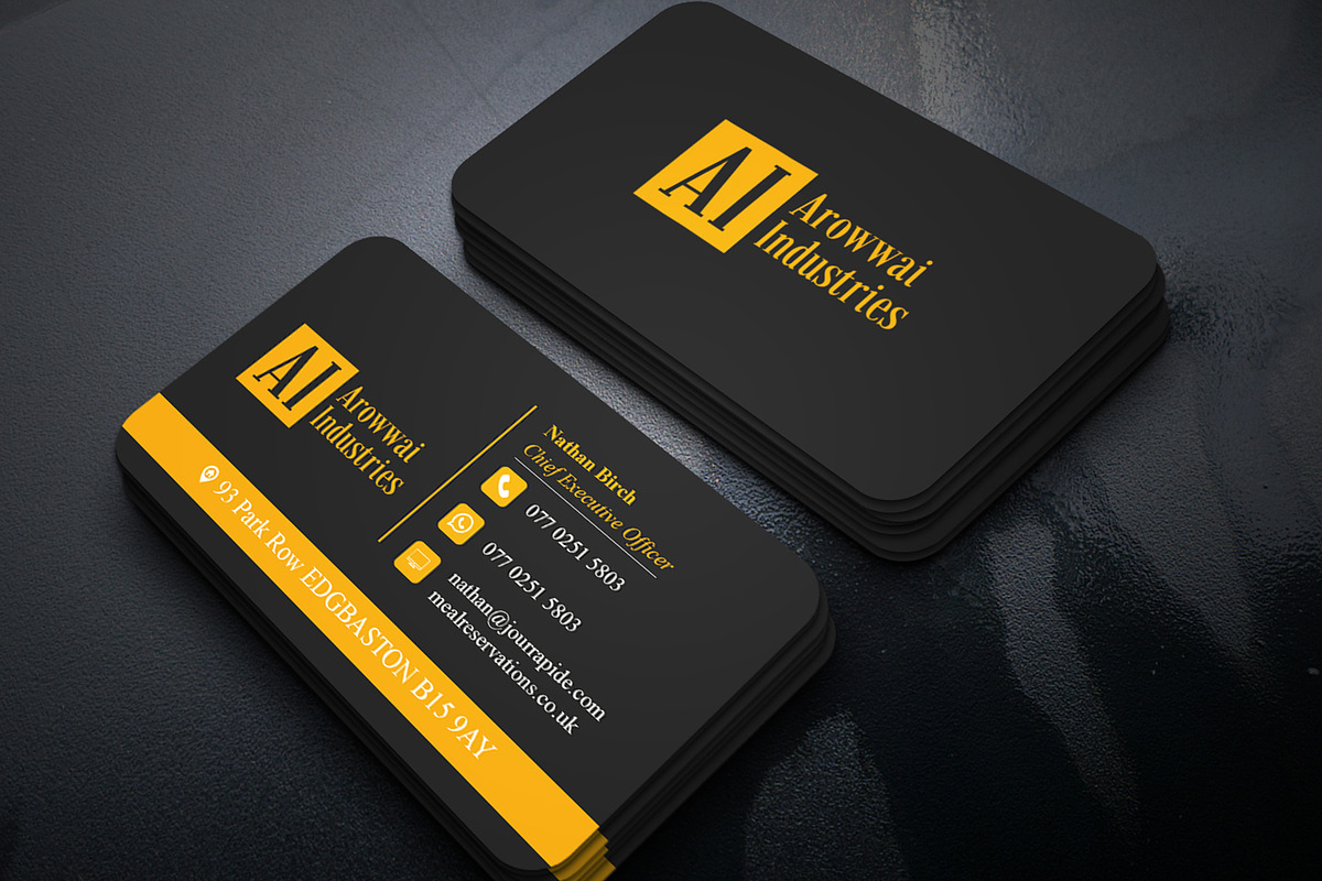 Minimal Professional Double-Sided Business Card PSD