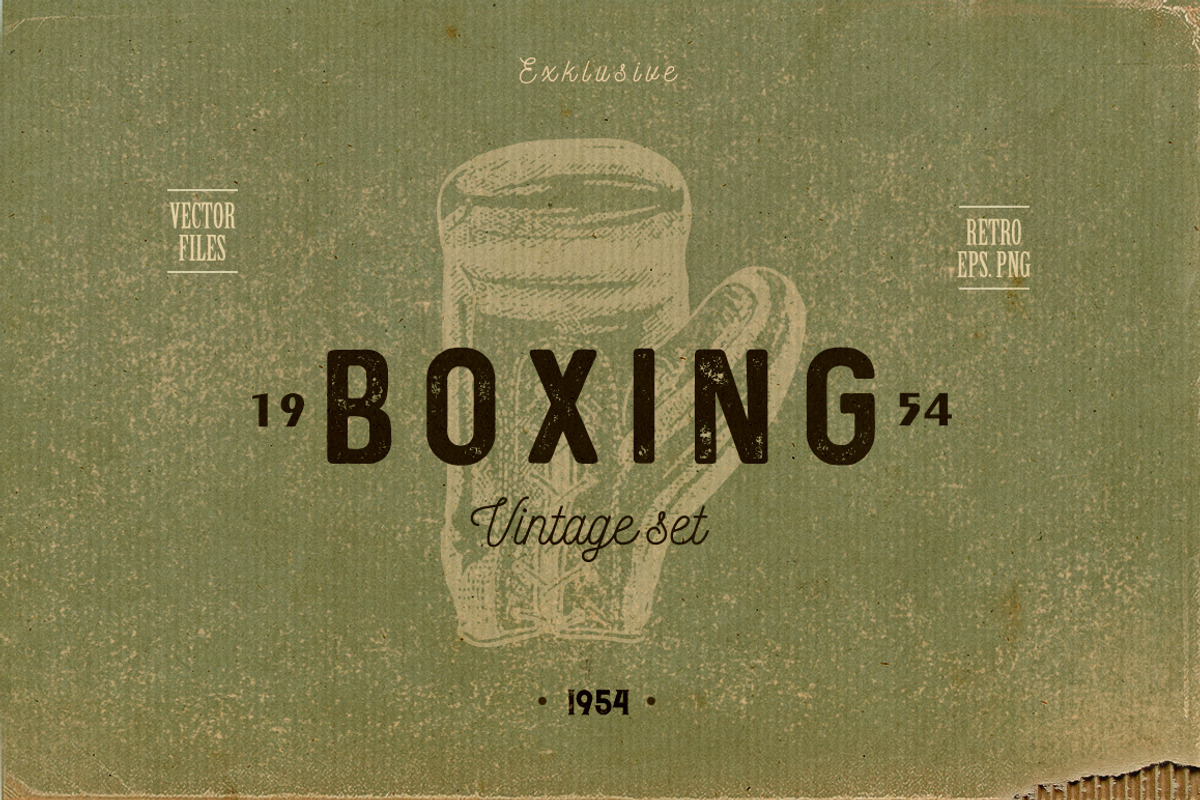 Retro boxing, an Illustration by Retro Machine