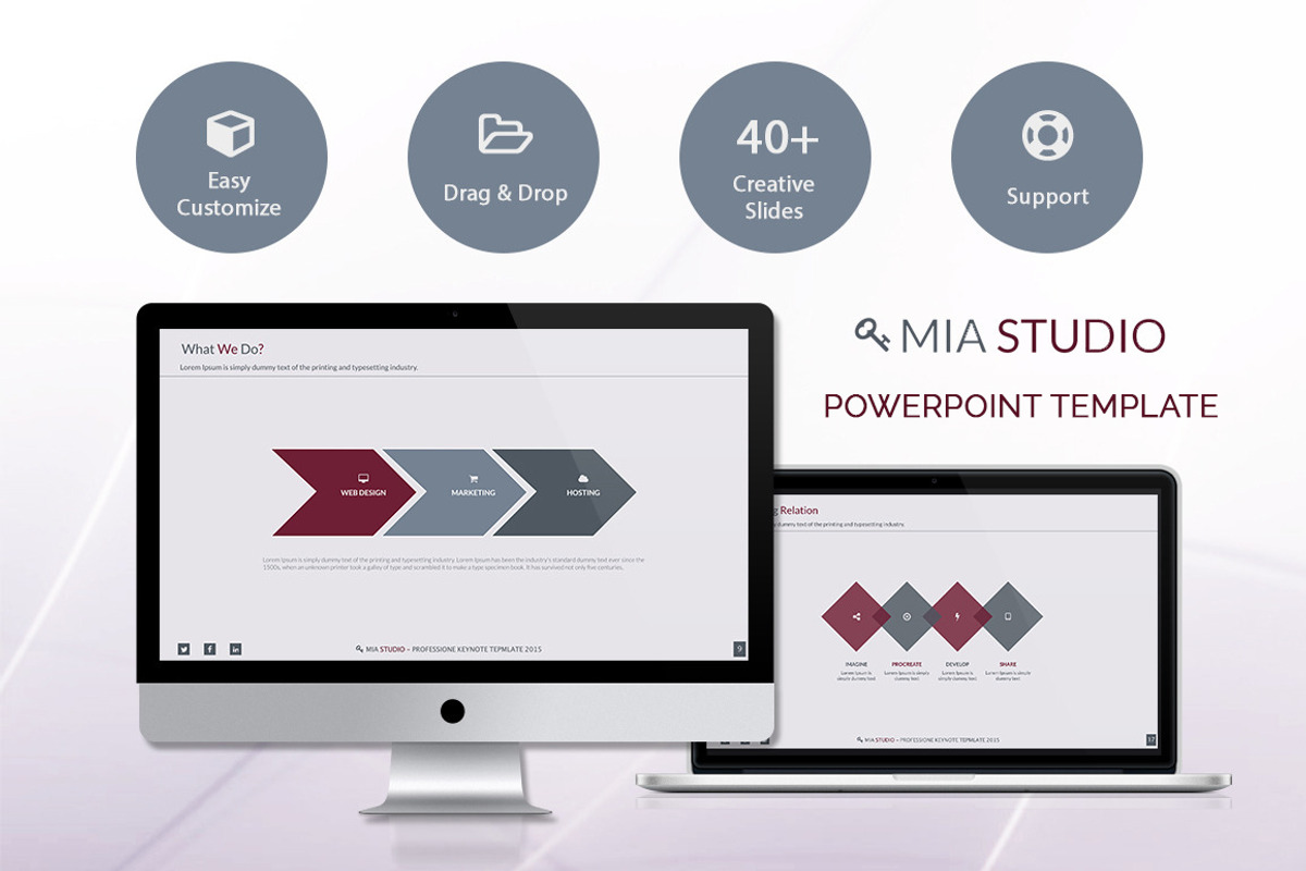 Mia Powerpoint Presentation Template, a Presentation Template by Mia