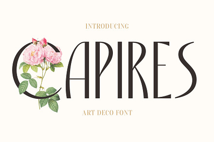 Farrah Deco Font | Creative Market