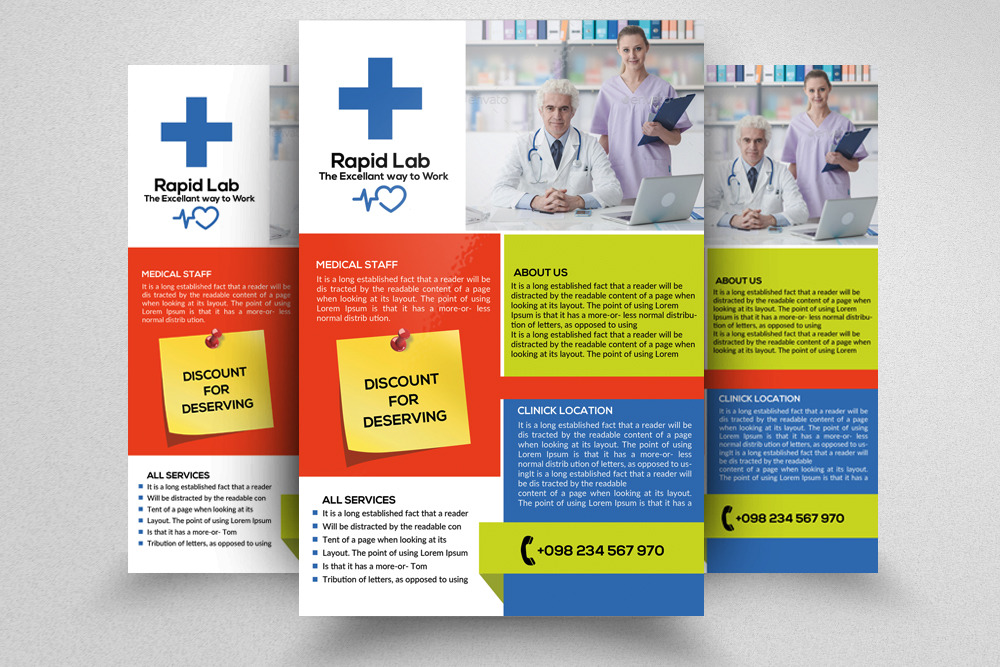 Doctor Care Flyer Psd Template, a Flyer Template by Psd Templates