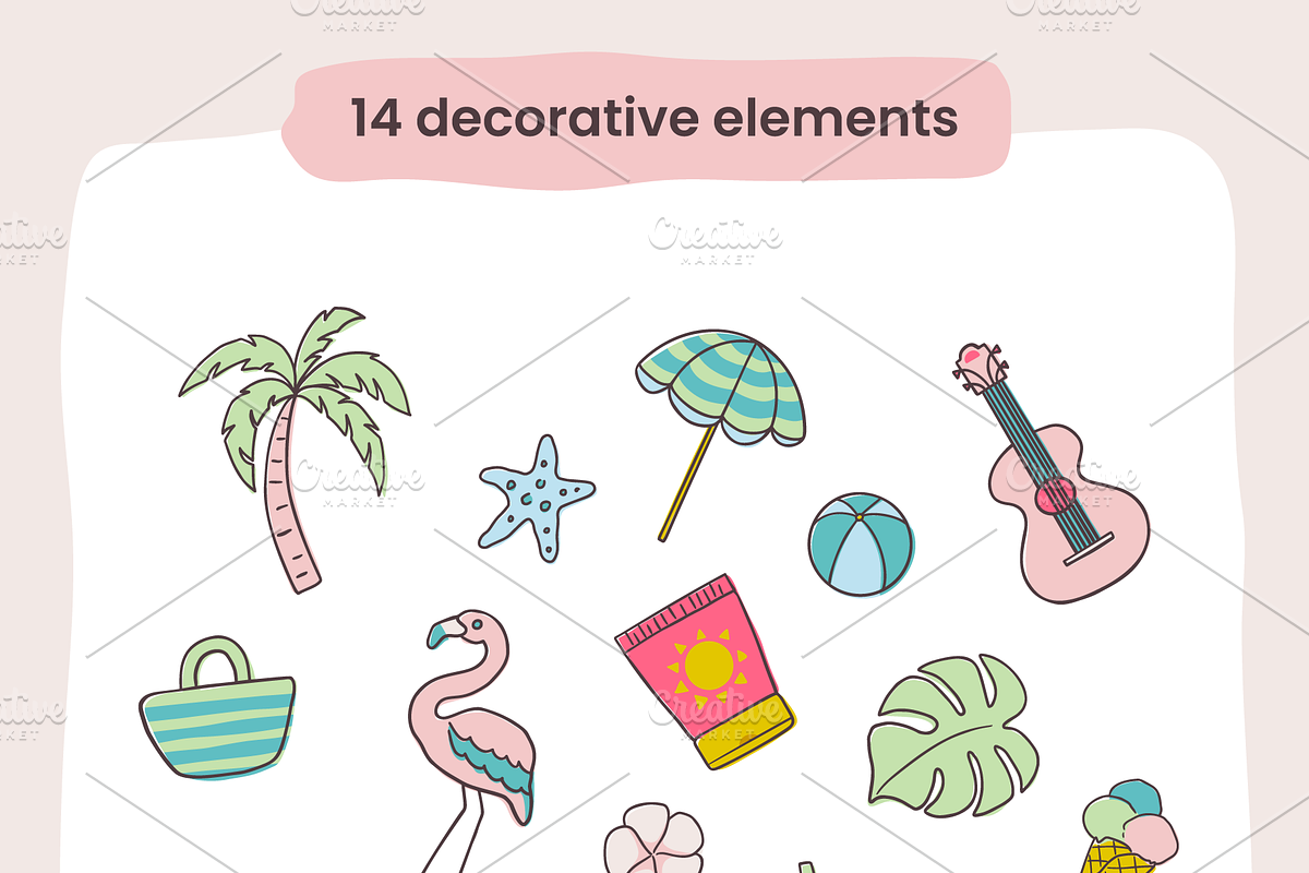 Sunglasses Vector Summer Pack, an Illustration by Castula