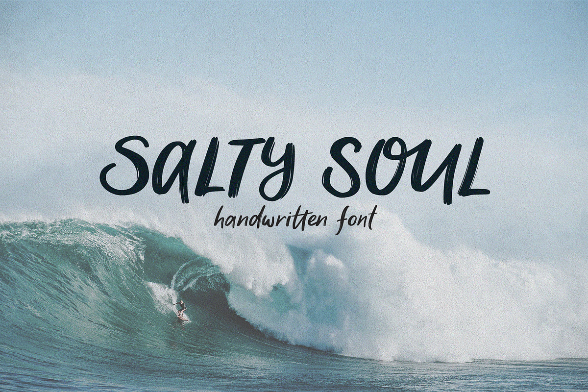 Salty Soul handwritten font sea