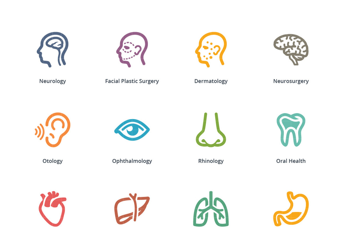 Medical Specialties Icons - Set 1, an Icon by introwiz1