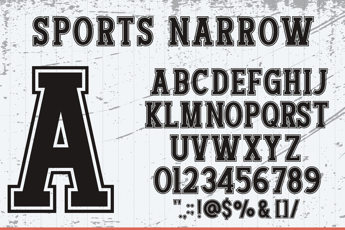 Varsity college sporty, a Slab Serif Font by Mini_World