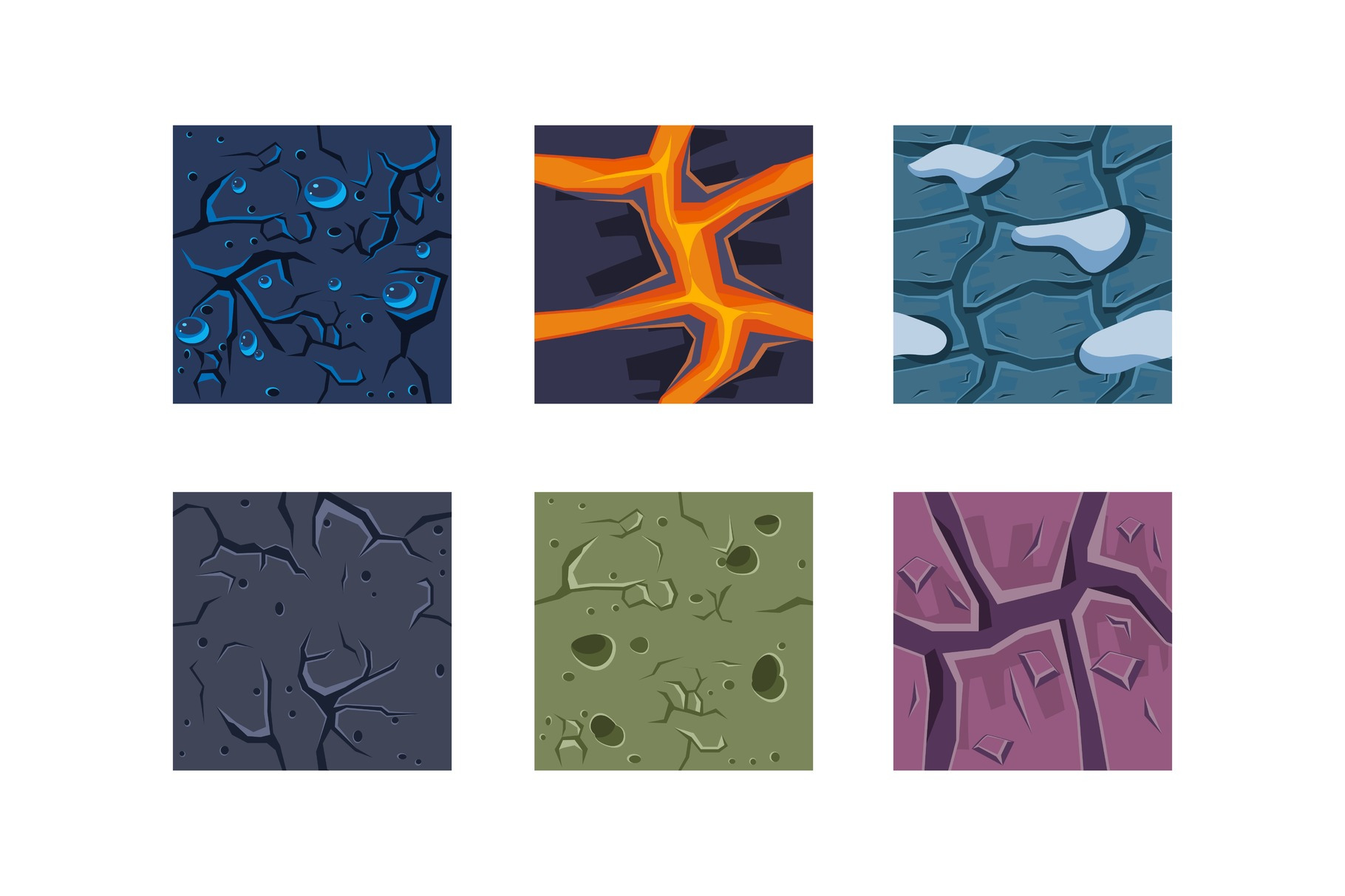 Flat vector set of textures for, a Texture Graphic by TopVectors