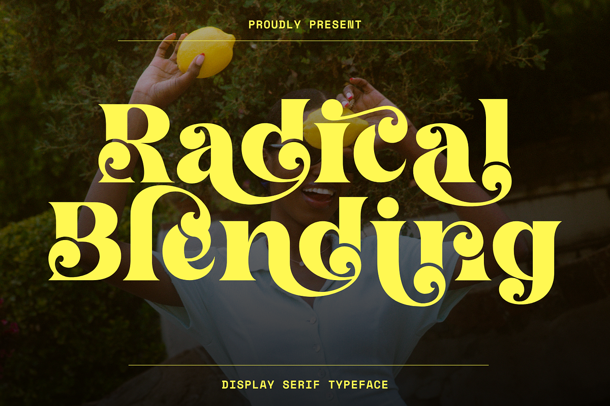 Radical Blending - Playful Retro, a Serif Font by 177Studio
