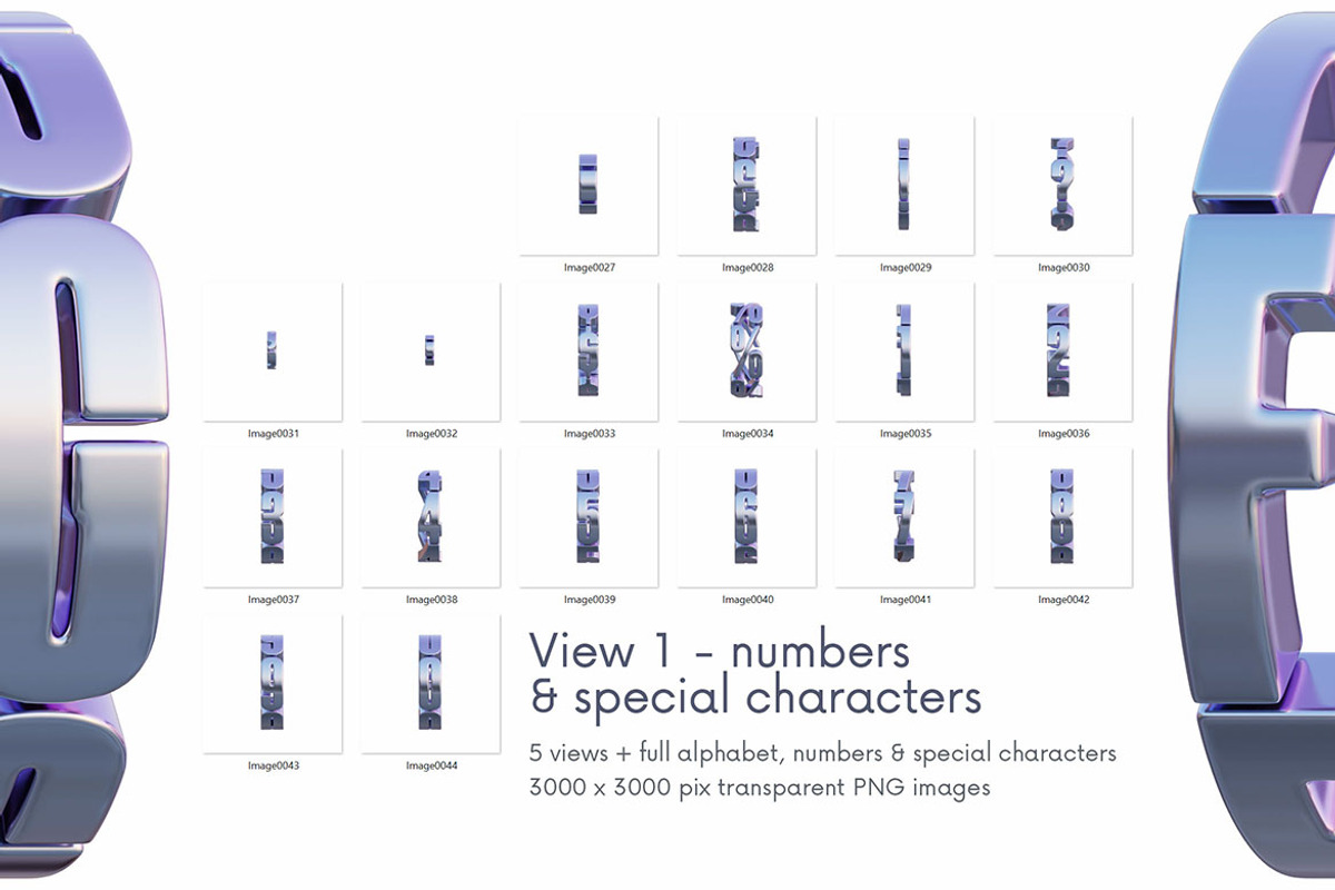 Metal Counter - 3D Lettering, a Graphic by MIIM