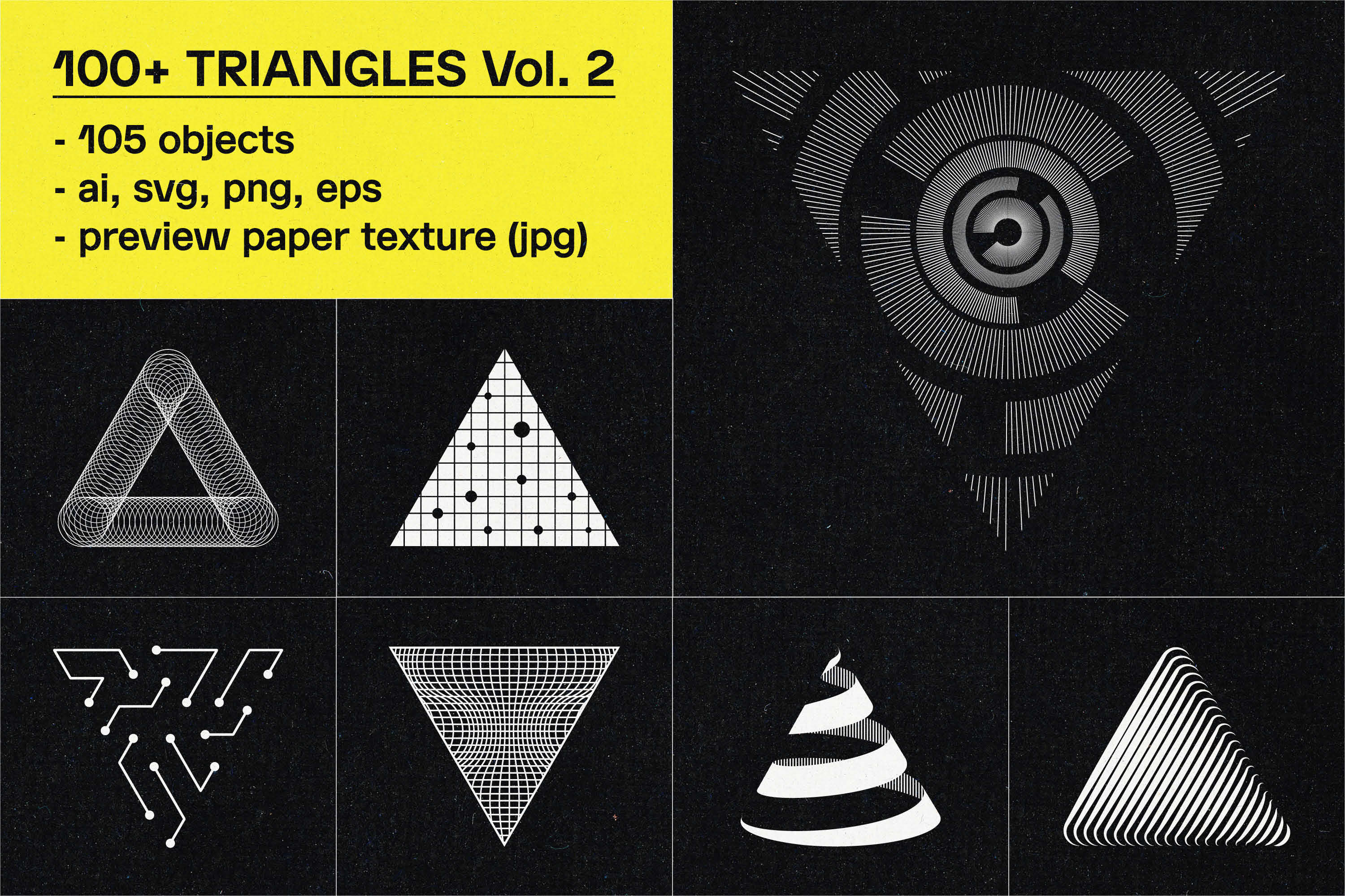 Triangles Vol. 2, an Object Graphic by kloroform