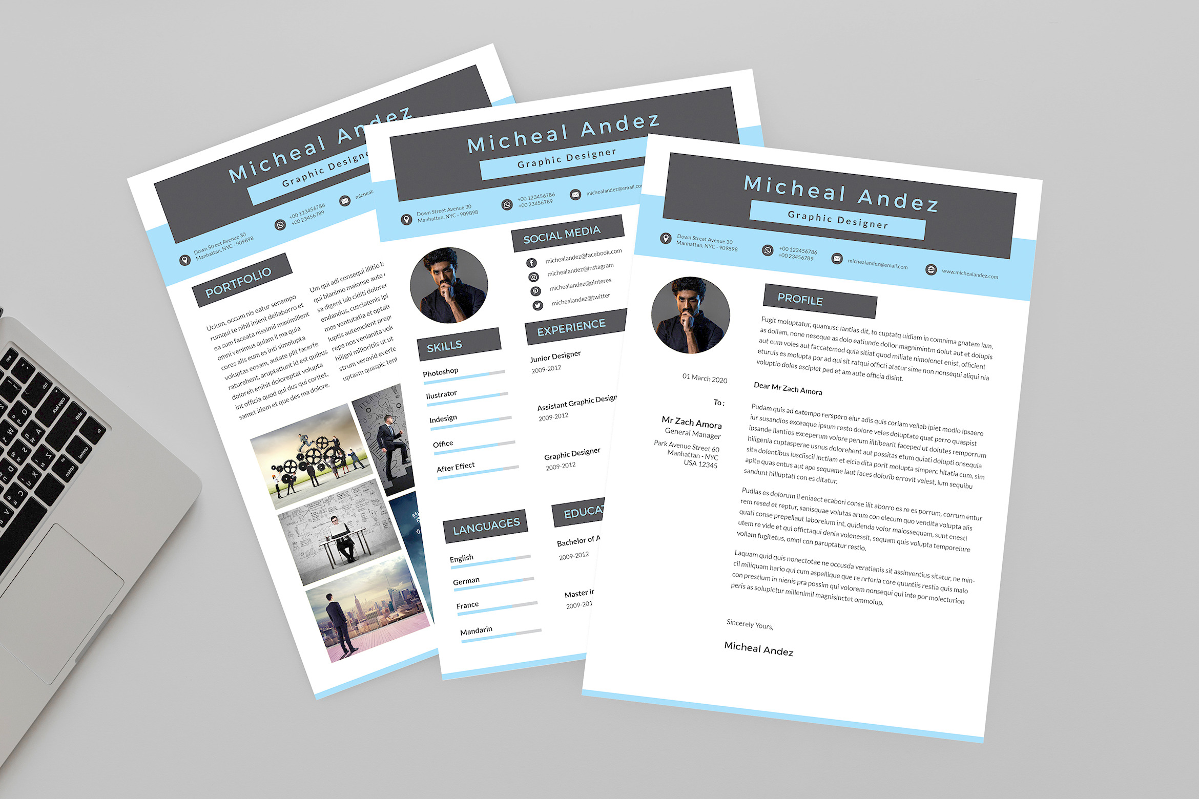 CV Running Resume Designer, a Resume Template by AQR Studio