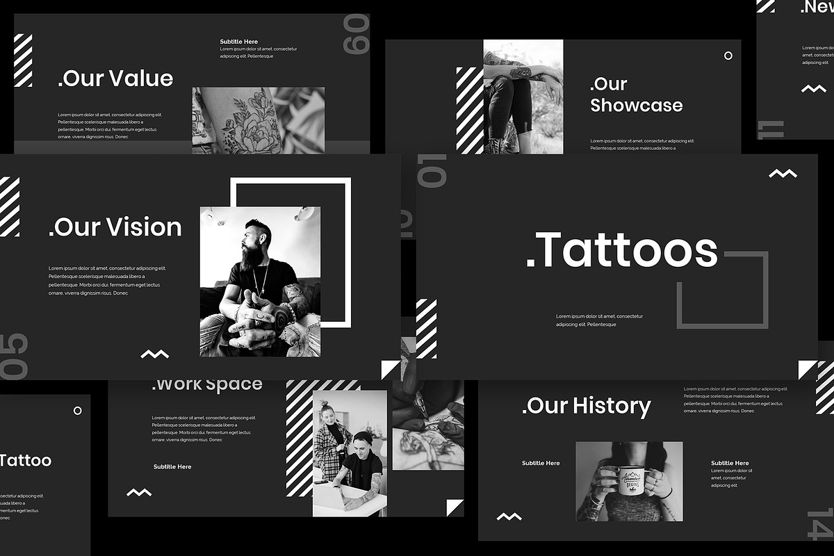 Tattoo Powerpoint Presentation, a Presentation Template by Giant Design