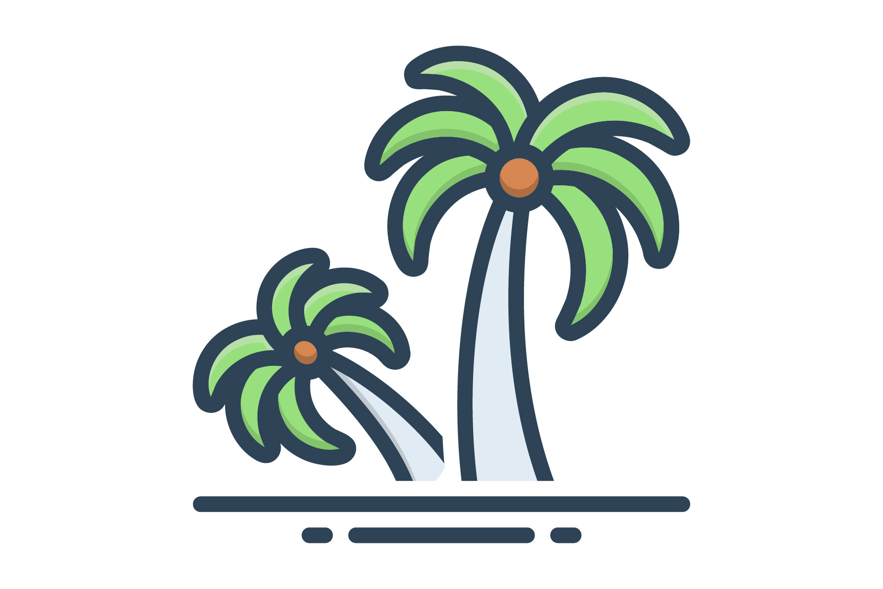 Palm tree icon, an Icon by Creative priyanka | Creative Market