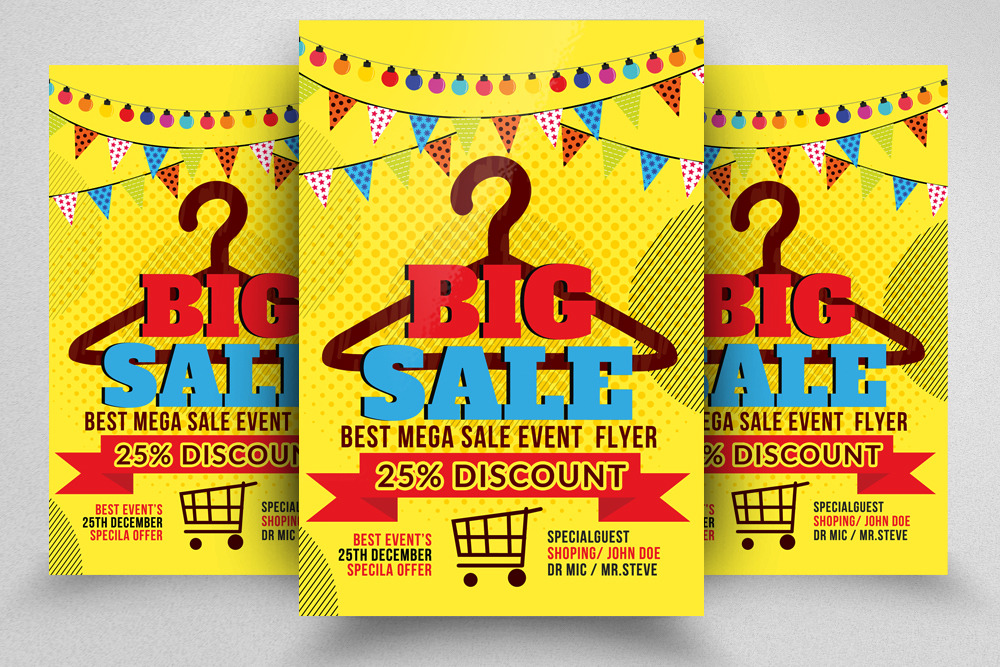 Big Sale Offer Poster Template, a Flyer Template by Design Up ...