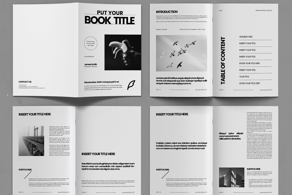 Minimal Editorial Book Layout