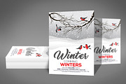 Cold Winter Party Flyer, a Flyer Template by graphicforest