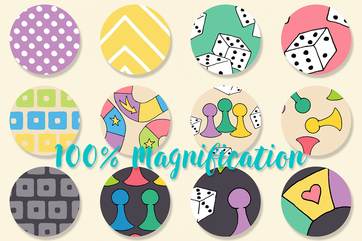 Board Games / Game Night Patterns, a Pattern Graphic by Northern Whimsy ...