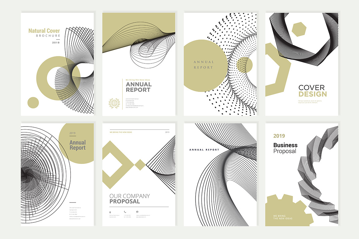 Modern business paper design set, a Background Graphic by PureSolution ...