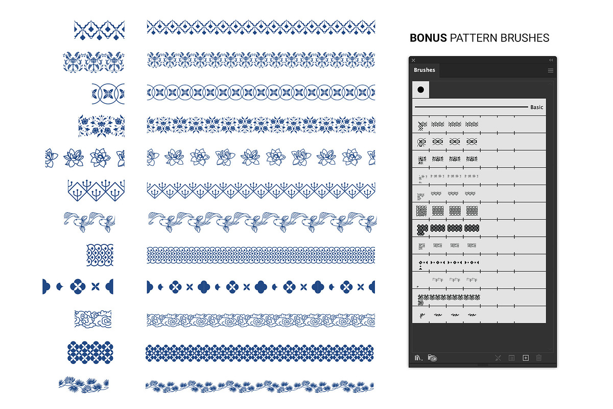 Chinese Ceramic Patterns, a Pattern Graphic by AsianElements