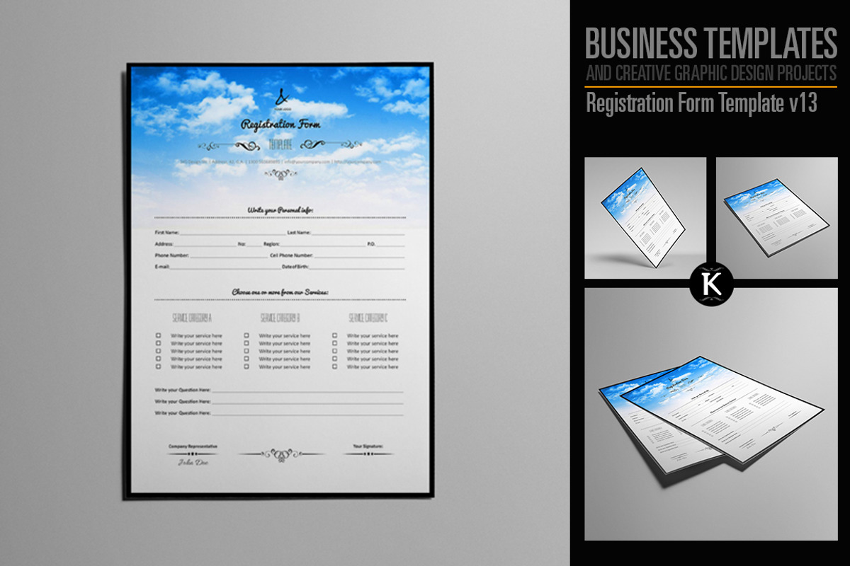 Registration Form Template v13, a Templates & Theme by Keboto