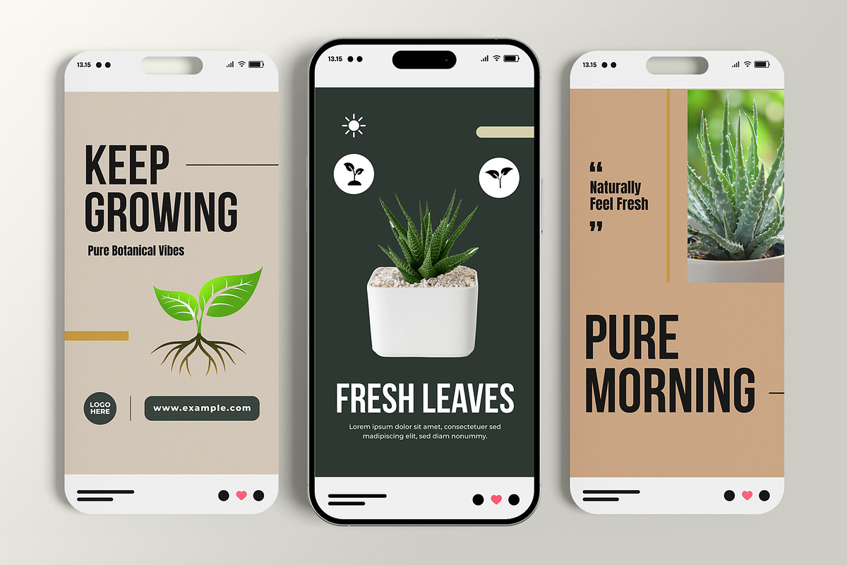 Natural Botanical Plant Social Media