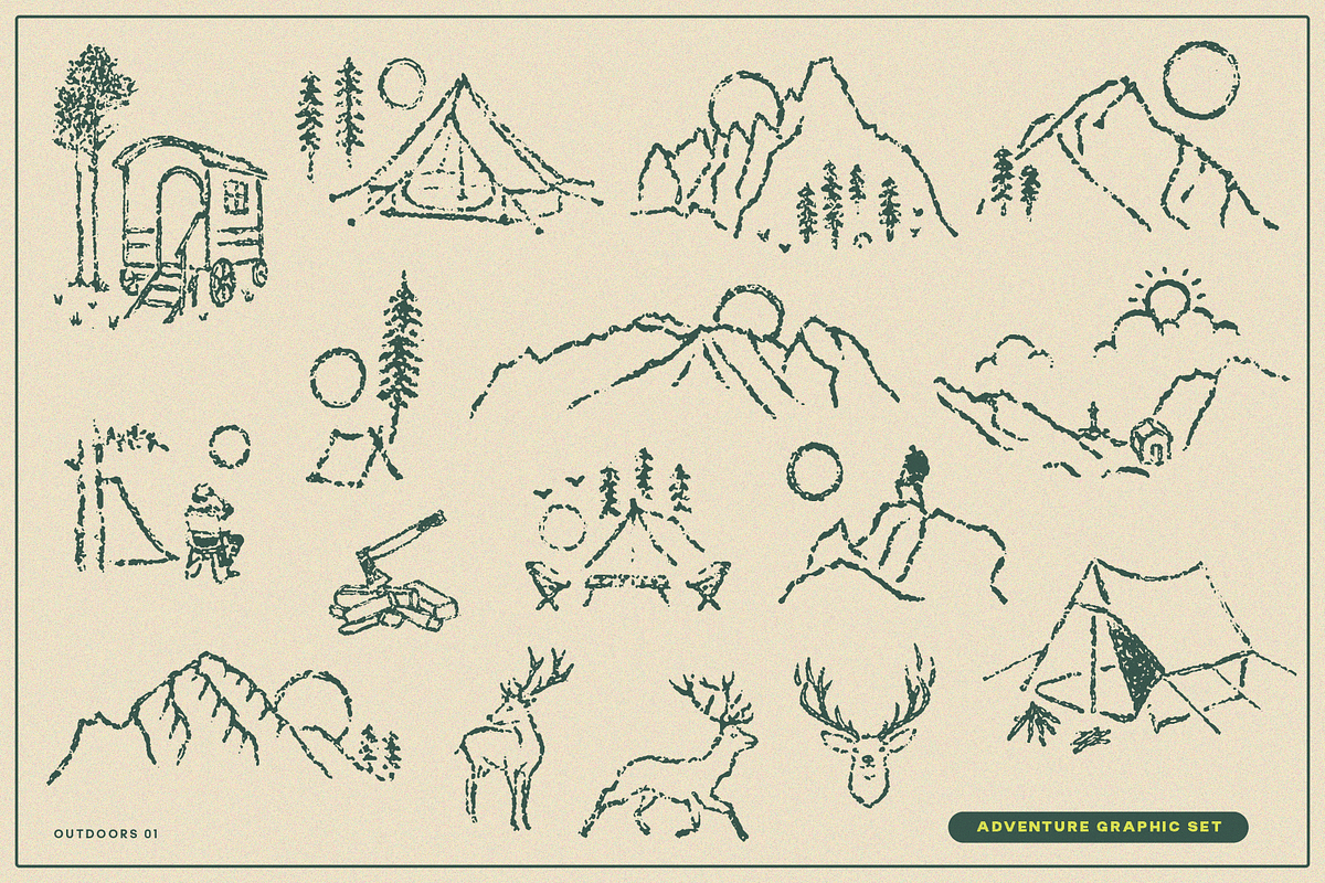 Adventure Graphic Set, a Graphic by Refolve Design