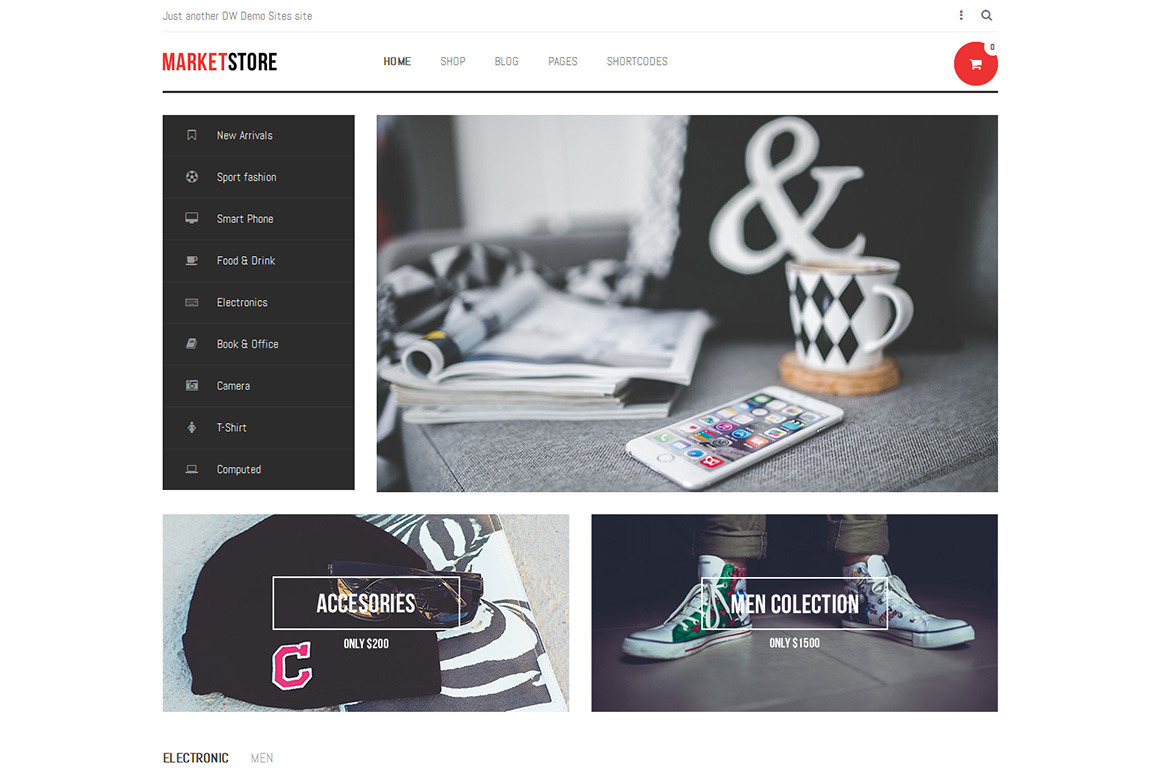 DW MarketStore - WP eCommerce Theme, a WordPress Template by DesignWall