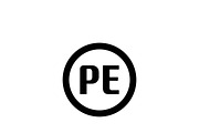 PE logo design vector template, a Branding & Logo Template by xcoolee