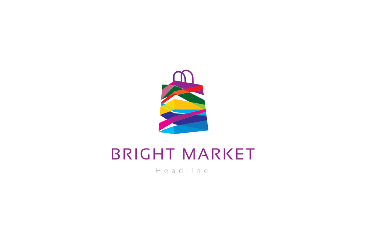 Bright market logo., a Branding & Logo Template by Anton Akhmatov
