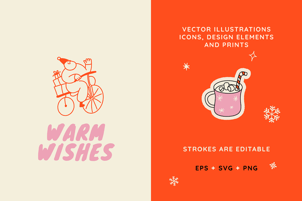 Christmas Doodles Vector Graphics, a Graphic by venimo