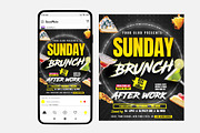 Sunday Brunch Banners PSD Template