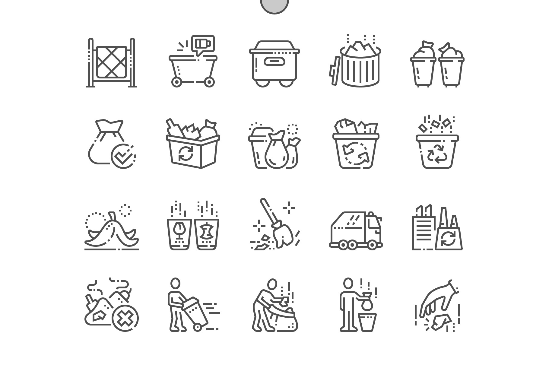 Garbage Line Icons | Outline Icons ~ Creative Market