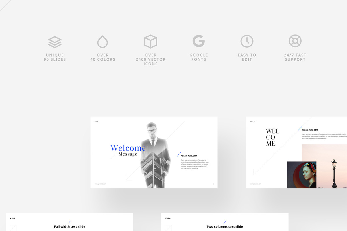 KULA Powerpoint Template, a Presentation Template by ShapeSlide