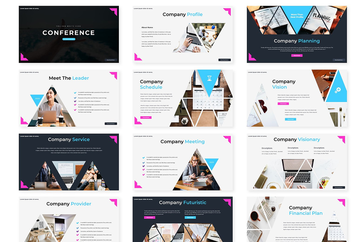 Conference - Powerpoint Template, a Presentation Template by AQR Studio