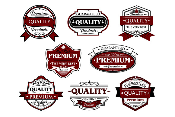 Assorted Premium Quality labels and | Graphics ~ Creative Market