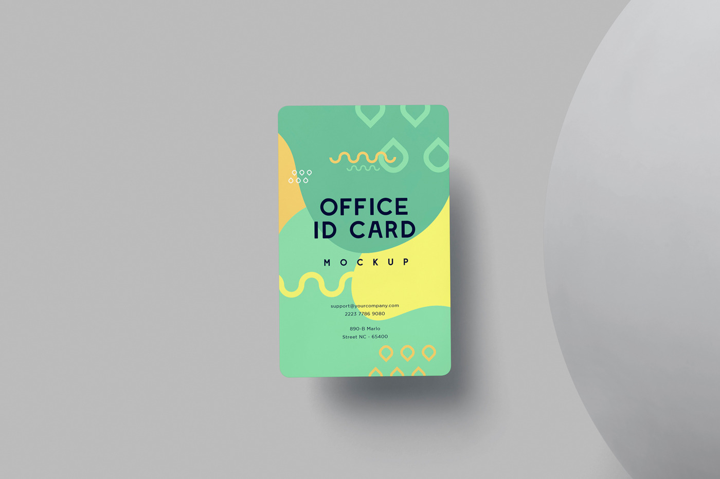 Vertical US CR80 ID Card Mockups, a Product Mockup by DesignNeutrons