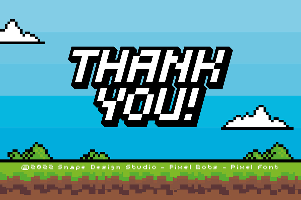 Pixel Bots - Pixel Font