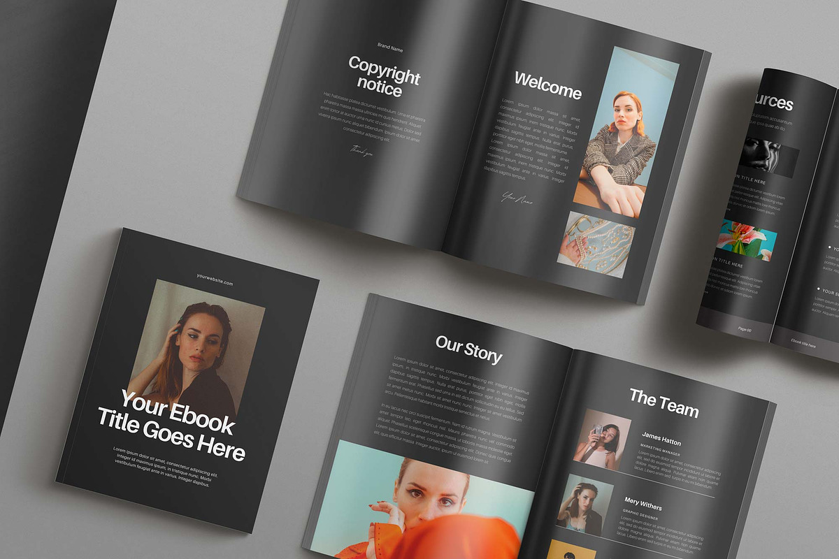 DUSK | Ebook Canva Template, a Magazine Template by Sierra Creative Studio | Creative Market