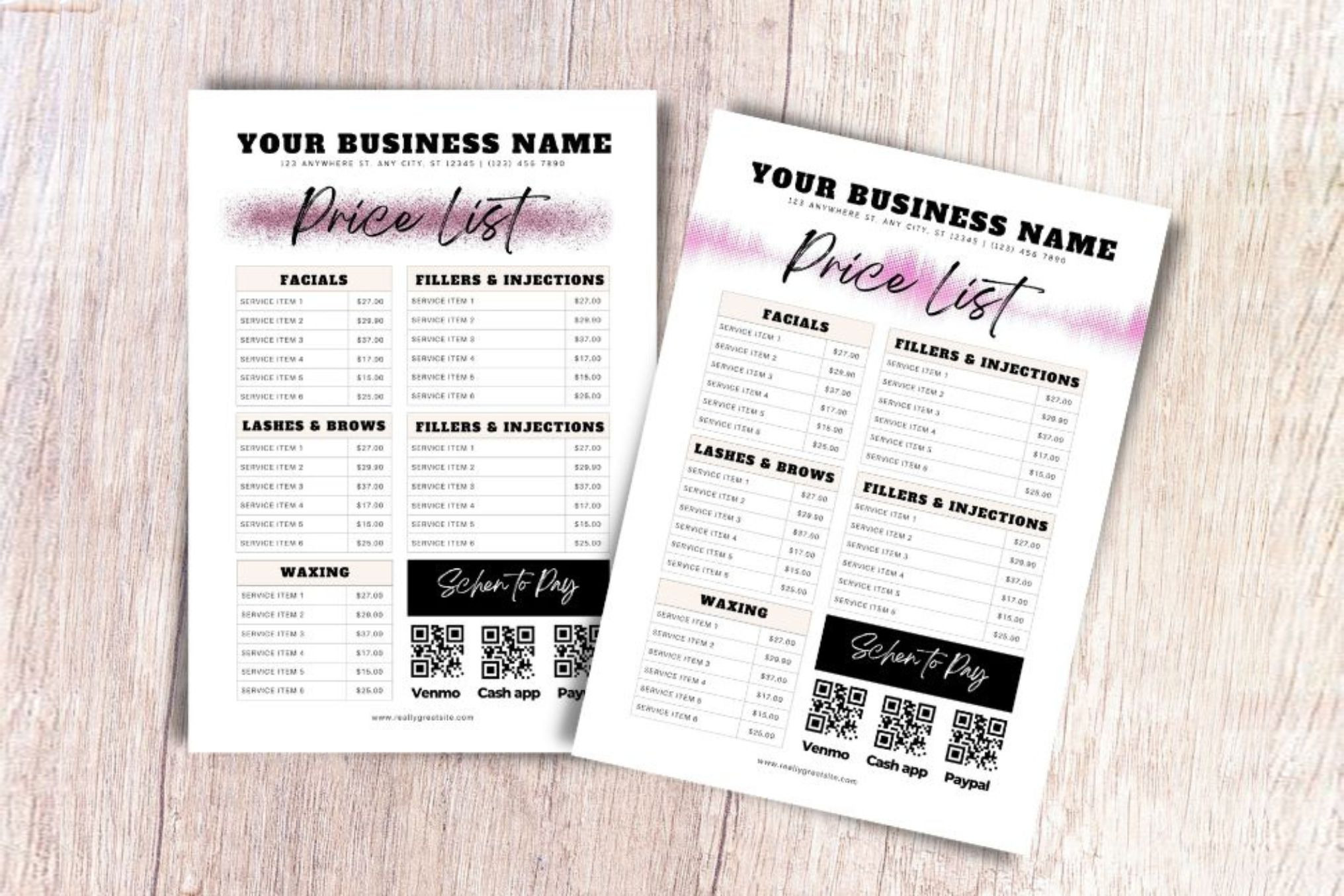 Price List Template, a Flyer Template by iloveTemplate