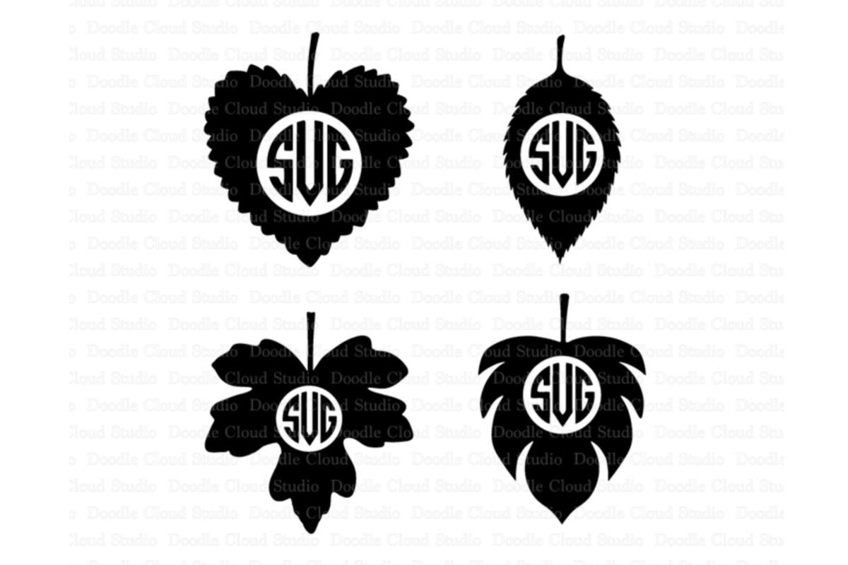 Leaf SVG, Leaves SVG files, an Illustration by Doodle Cloud Studio