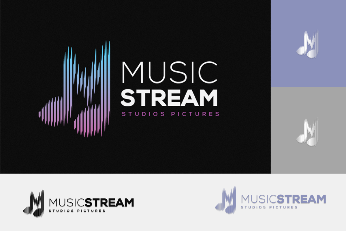 Music Stream Logo, a Branding & Logo Template by AlfianBrand