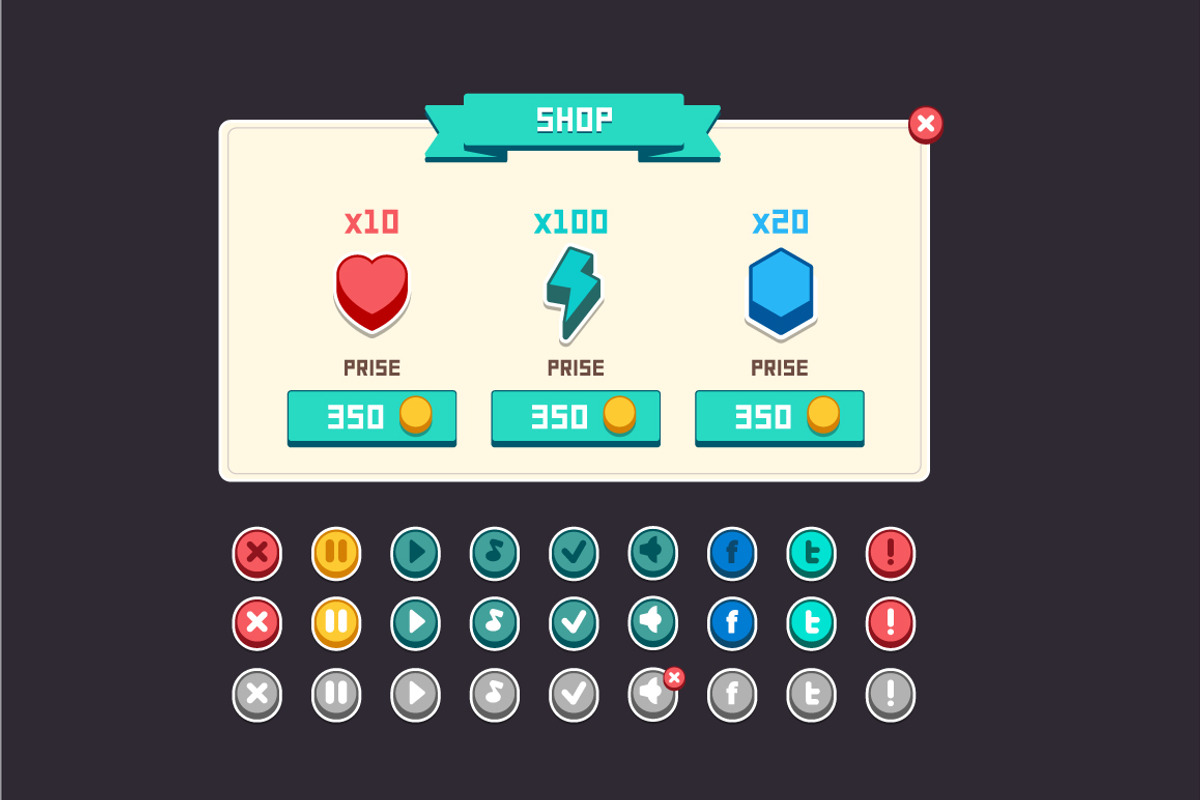 Complete game ui pack, a Graphic by Game Ui art