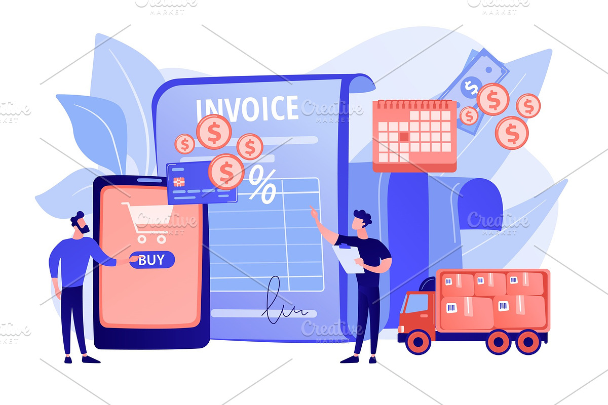 Prepayment terms concept vector, a Person Illustration by Visual ...