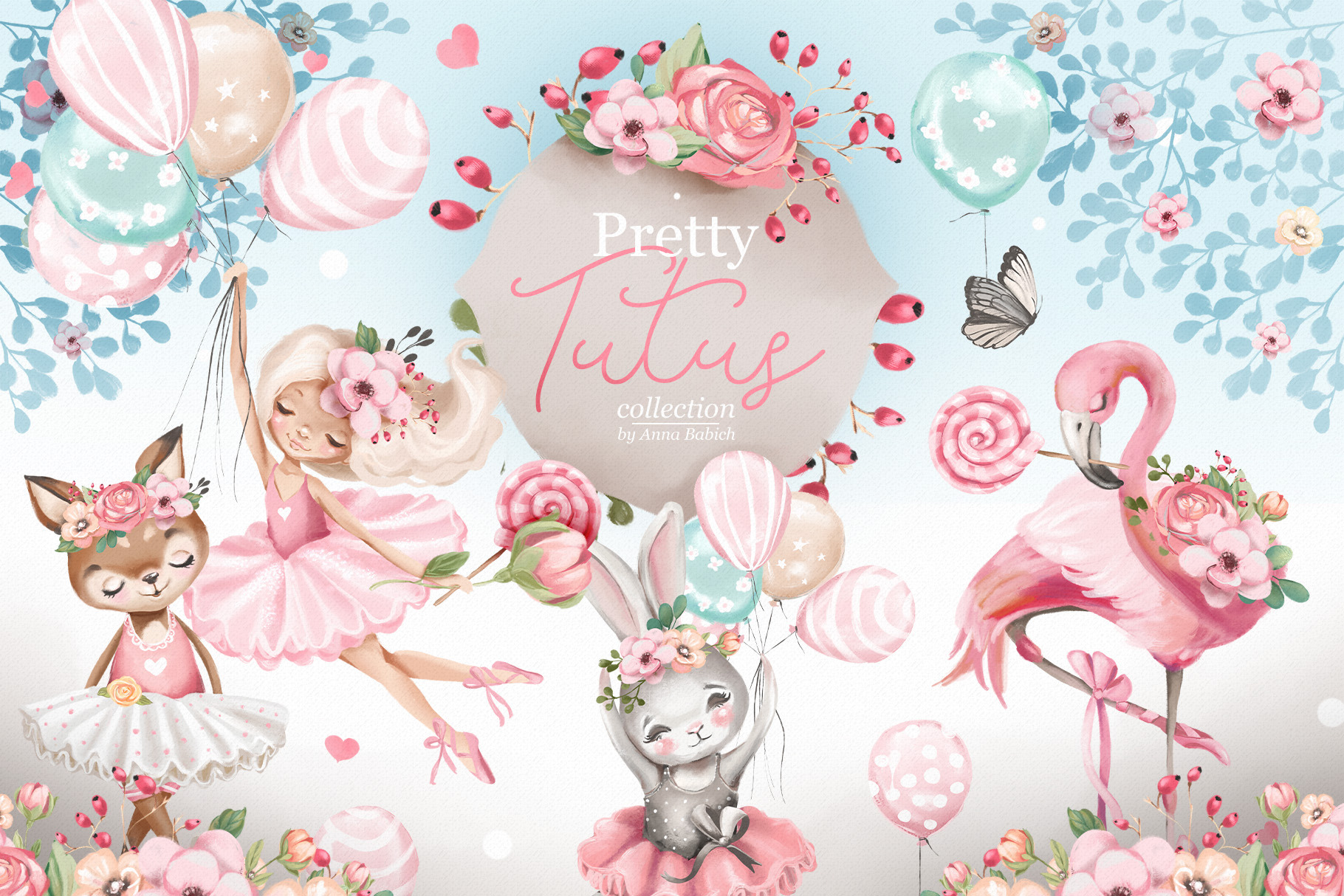 Pretty Tutus, an Animal Illustration by Anna Babich