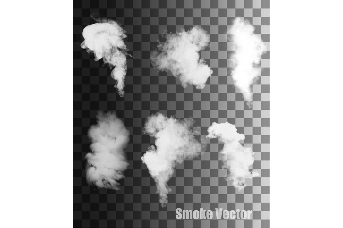 Smoke transparent vectors, a Decorative Illustration by ecco