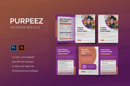 School Trifold Brochure Bundle | Brochure Templates ~ Creative Market