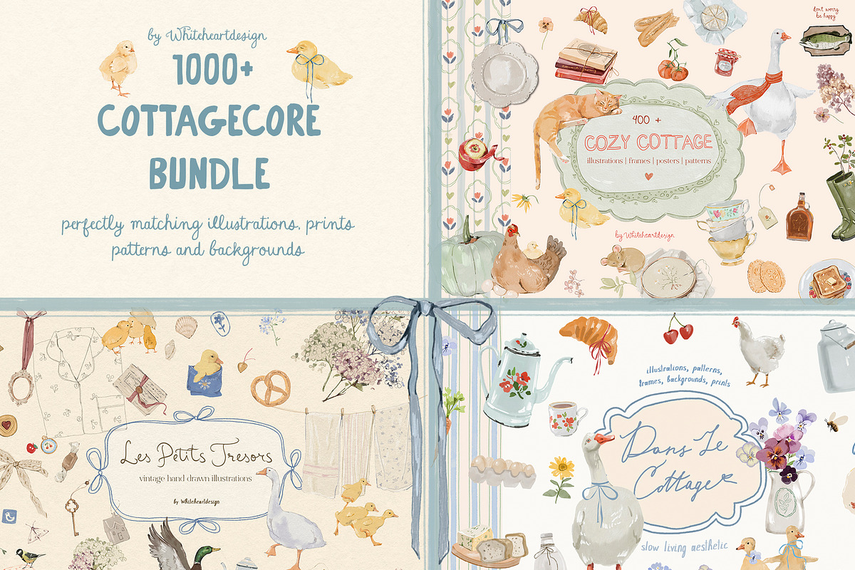 Cottagecore Illustration Bundle, a Decorative Illustration by ...
