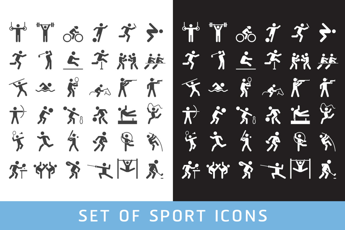 Set of Sport Icons., an Icon by Graphixmania