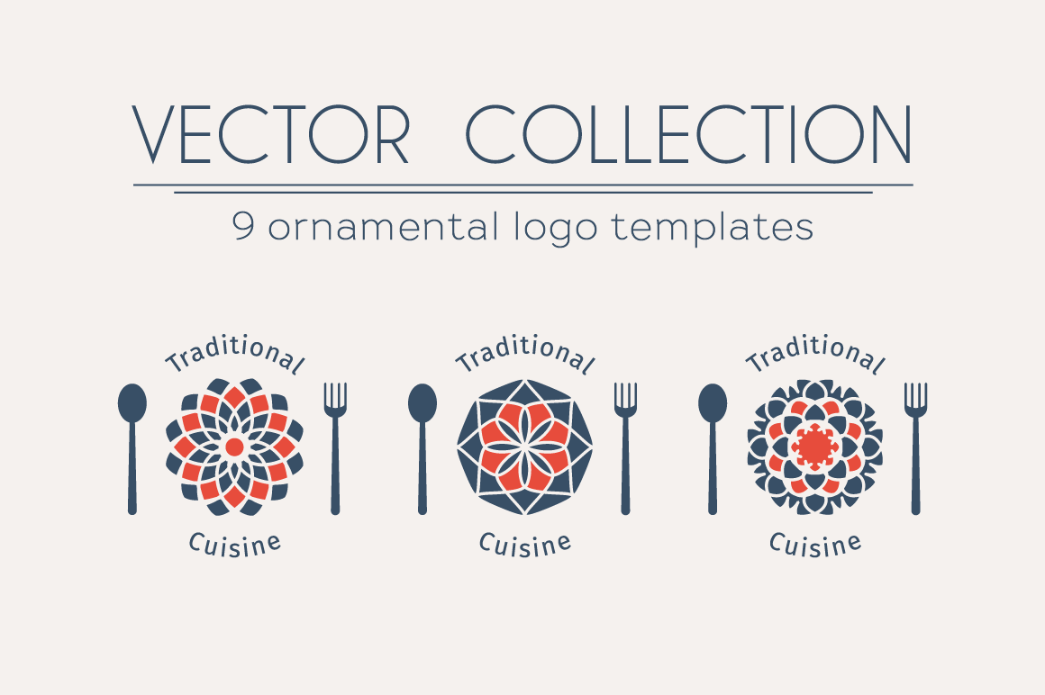 9 Traditional Cuisine Logo Templates, a Branding & Logo Template by ...