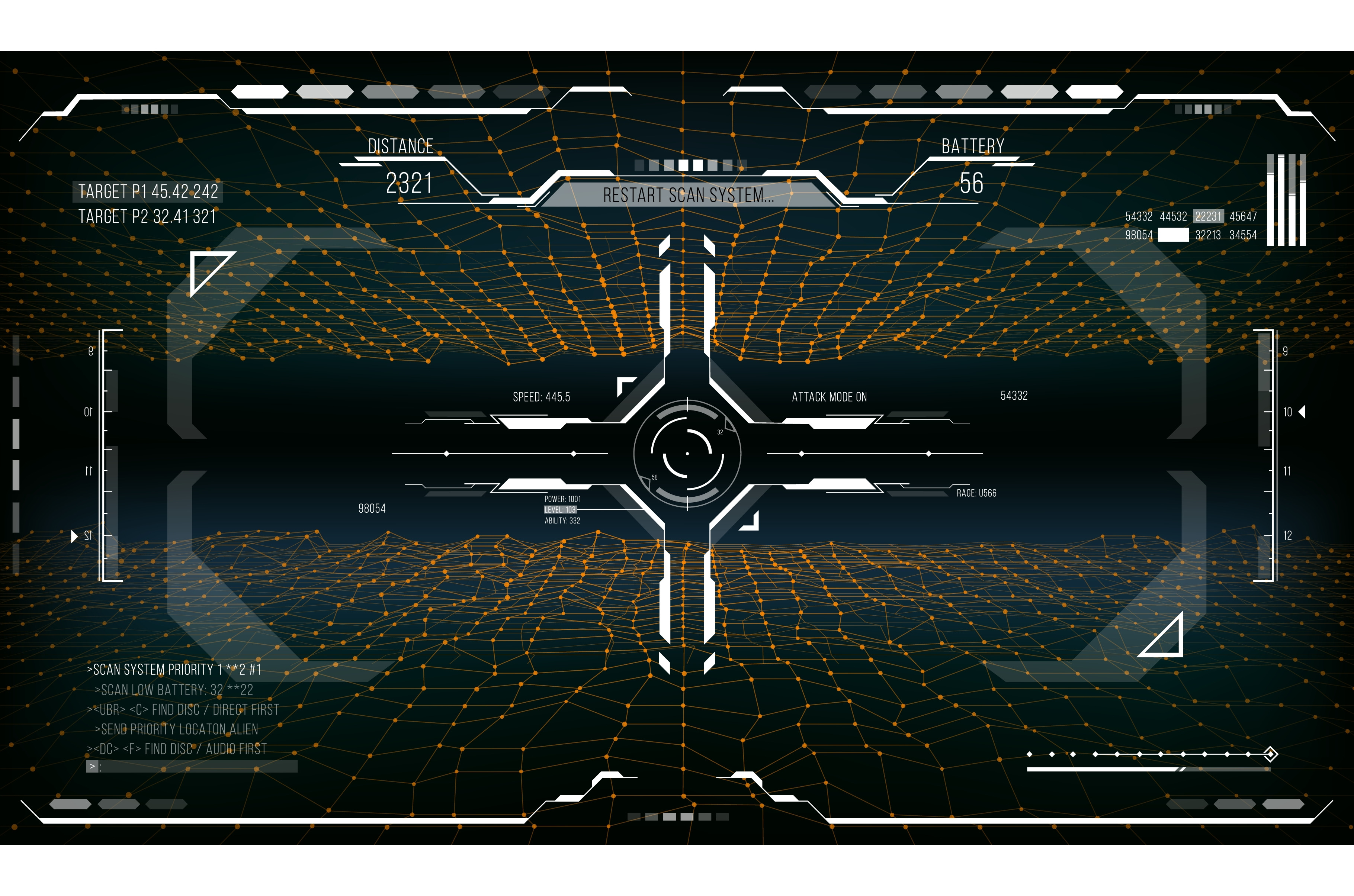 HUD target aim control, a Templates & Theme by Vector Tradition