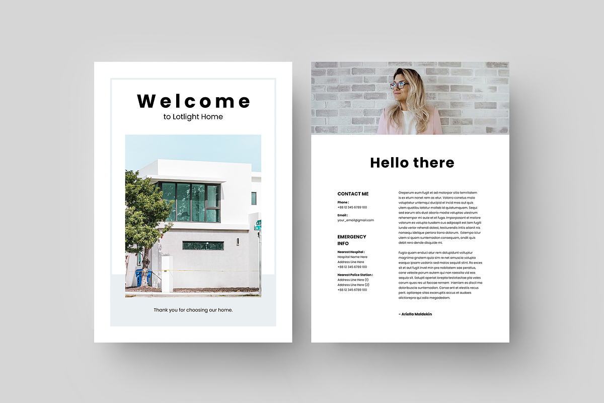Welcome Book | MS Word & Indesign, a Brochure Template by Leaflove